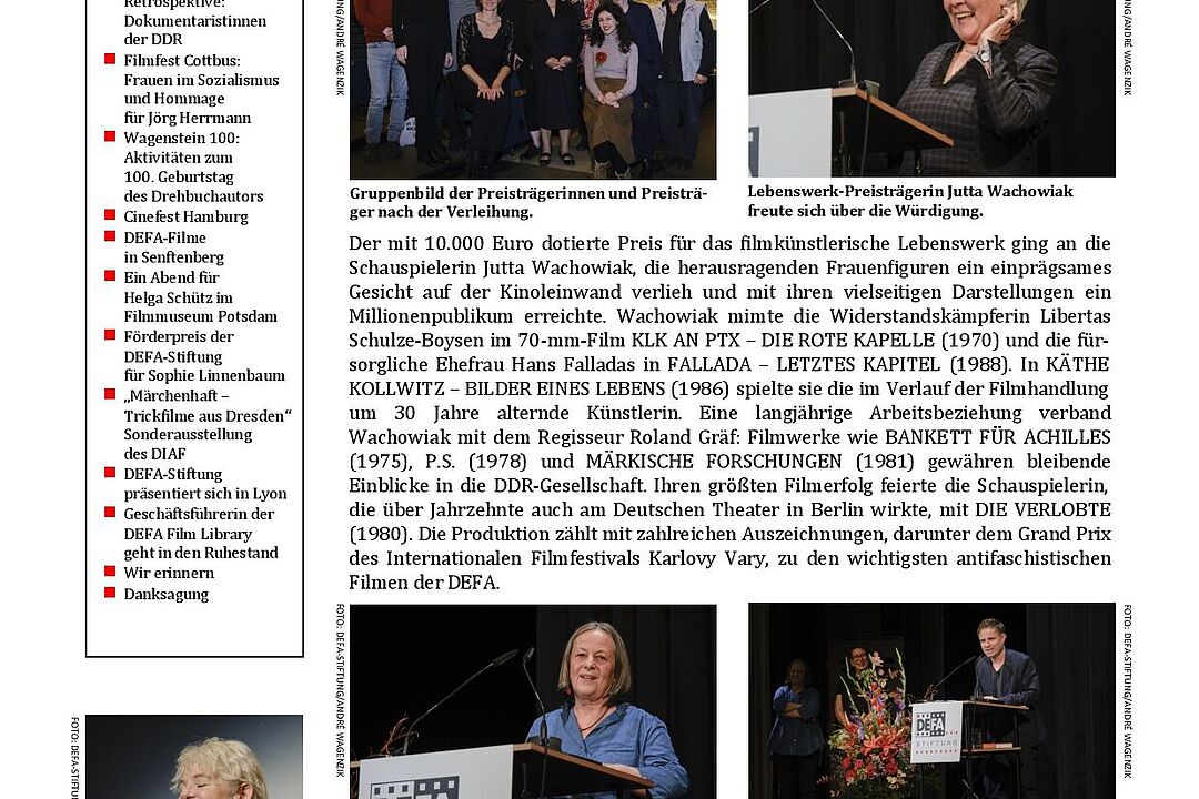 Newsletter 5/2022 erschienen - DEFA - Stiftung
